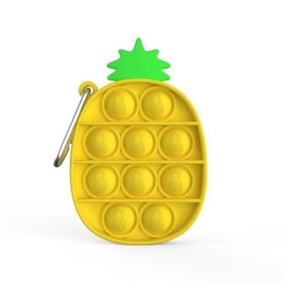 Toys | Pineapple Shape Bubble Pop It Fidget Keychain | Poshmark
